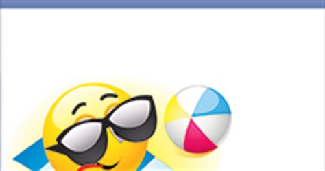 Summer Vacation Emoticon Symbols Emoticons
