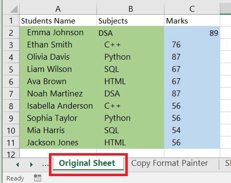 Excel Format Painter GeeksforGeeks