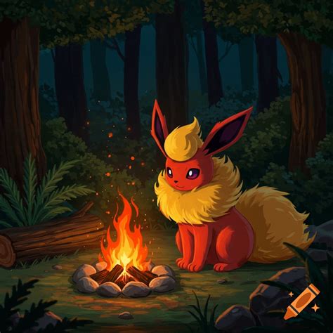 Flareon Sitting Png