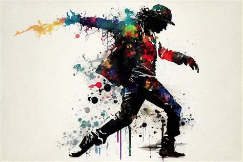 Desenho De Michael Jackson Dancando 500x500
