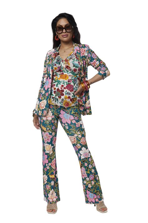 Flare Dim Green Pants Buy Womens Pants Tessa Koops Designer