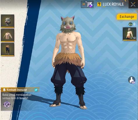 Cara Mendapatkan Bundle Ff Kostum Inosuke
