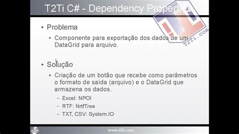 C Wpf Exportar Datagrid Video Aula 02 Conceitos Youtube