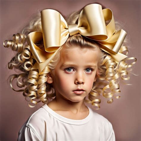 Boys With Big Hair Blonde Ringlets Have Giant Bows By Tabithao88 On
