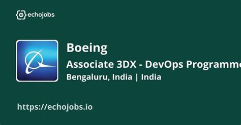 boeing is hiring associate 3dx devops programmer bengaluru india