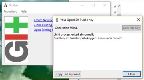 Git Bash Ssh Keygen Throwing Permission Denied Error In Windows · Issue