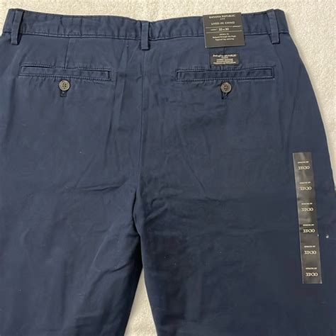 Banana Republic Pants Nwt Banana Republic Lived In Chinos Navy 33x3 Poshmark