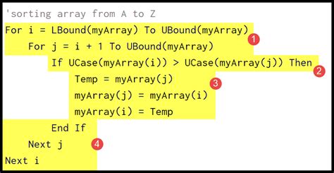 Vba Sort Array