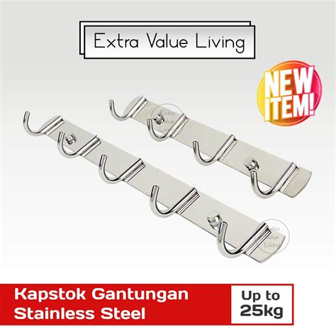Jual Yutami Kapstok Gantungan Baju Stainless Anti Karat Hook Pakaian