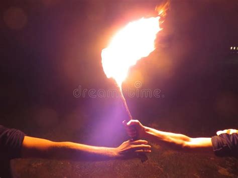 Passing The Torch Stock Image Image Of Flame Runner 54947793
