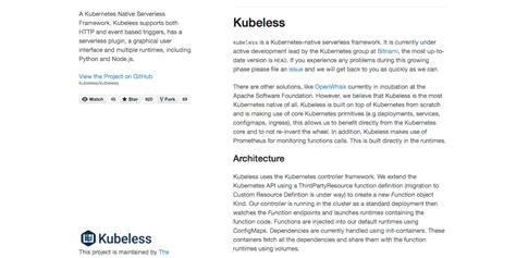 Kubeless Kubernetes Native Serverless Framework Product Hunt