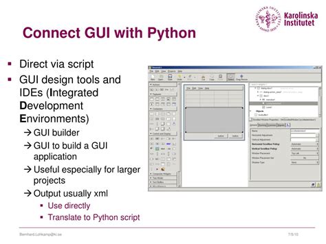 PPT GUI Design With Python Examples From Crystallography PowerPoint Presentation ID