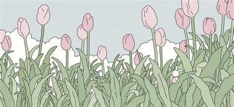 Cute Pink Tulips Desktop Wallpaper