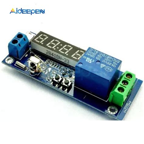 Led Digital Clock Temperature Timer Relay Module Cycle Delay Timing Se