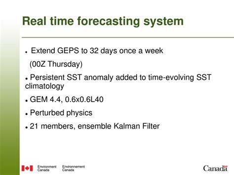 Environment Canada Monthly And Seasonal Forecasting Systems Ppt Download
