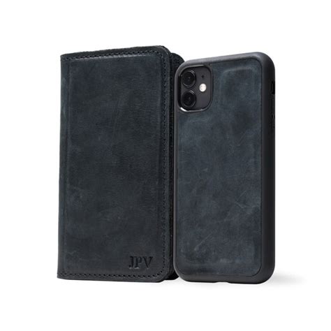 Personalized Magnetic Iphone Wallet Leather Phone Case Etsy