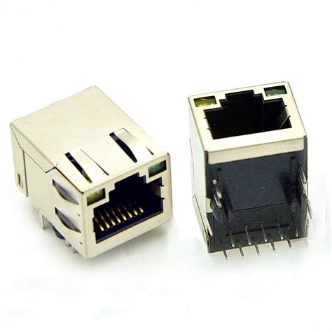 Ethernet Modules Gigabit Magnetic Single Port Cat6 Cat7 Pcb Plug Socket