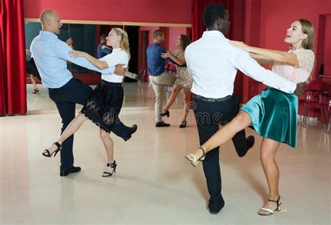 People Practicing Jive Stock Image Image Of Male Partner 156943685