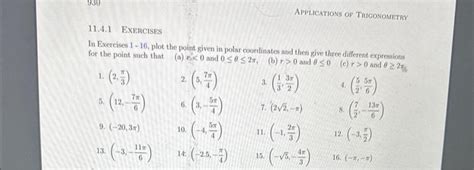 solved in exercises 1 16 plot the point given in polar