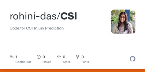 Github Rohini Dascsi Code For Csi Injury Prediction
