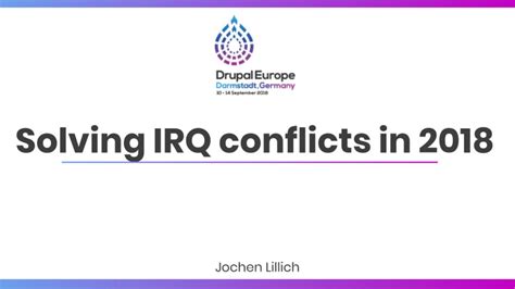 Dealing With Irq Conflicts In 2018 Speaker Deck