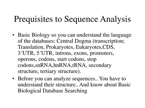 Ppt Fundamentals In Sequence Analysis 1part 1 Powerpoint