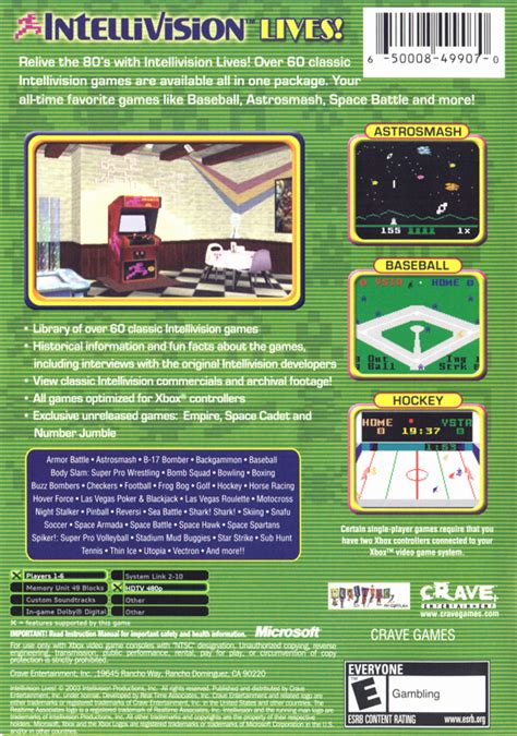 Intellivision Lives Cover Or Packaging Material Mobygames Intellivision Lives Cover Or Packaging Material Mobygames