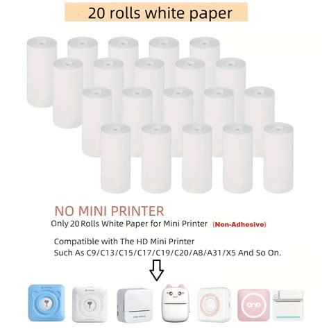 57mm Thermal Paper Self Adhesive Sticker Labels For Mini Printers And