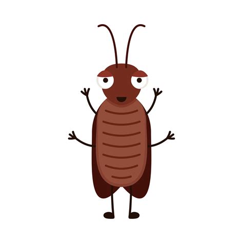 Cockroach Cartoon Cockroach Character Design 46622447 Vector Art At