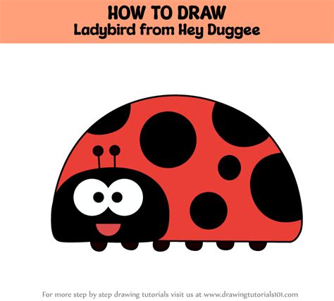 How To Draw Ladybird From Hey Duggee Hey Duggee Step By Step DrawingTutorials Com