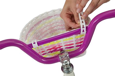 Schwinn Girls Bicycle Basket Light Up Flowers Front Bike Accessory