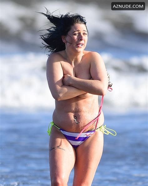 Simone Reed Losing Her Bikini In The Sea On Holiday In Benidorm Spain