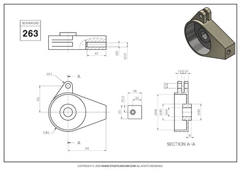 Solidworks Tutorial Practise Basic Exercise 3d Model Exercise Model Solidworks Instagram