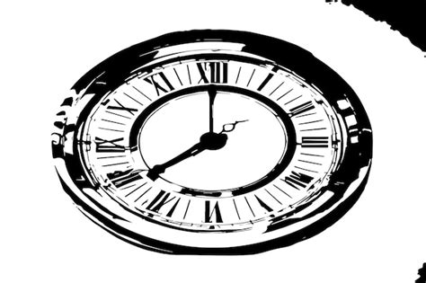 Premium Vector Texture Of Clock