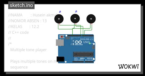 Praktek 4 Husein Akmal Wokwi Esp32 Stm32 Arduino Simulator