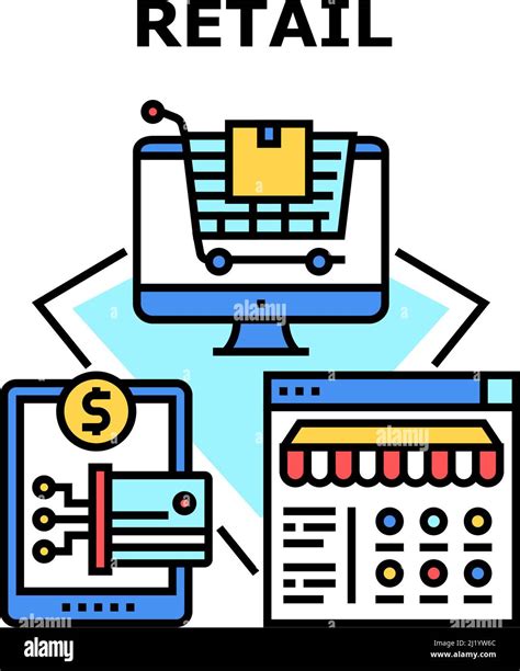 Retail Tech Vector Concept Color Illustration Stock Vector Image And Art Alamy