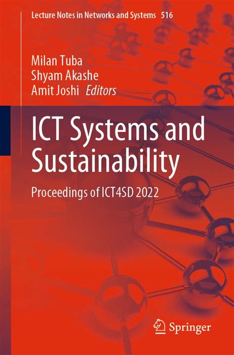 Lecture Notes In Networks And Systems Ict Systems And Sustainability 9789811952203 Bol