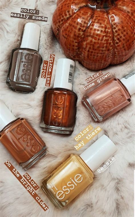 Pin By Angelina Suzuya On Nail Art Nail Polish Colors Fall Essie