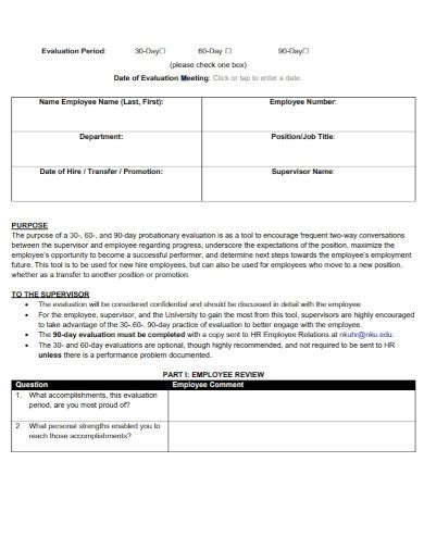 10 Probationary Evaluation Examples To Download