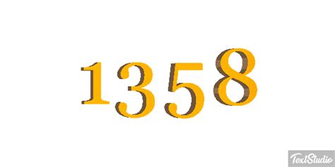 1358 number animated logo designs