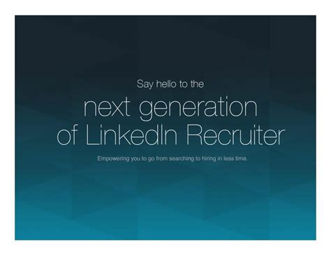 Ppt Linkedin Recruiter Powerpoint Presentation Free Download Id 7360667