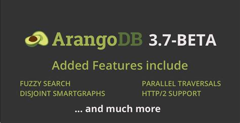 Arangodb 37 Beta 1 Graph Database And Search Upgrades