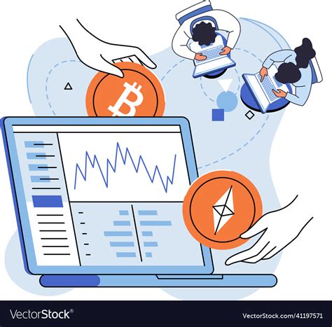 People Work With Pogram For Analyzing Digital Vector Image