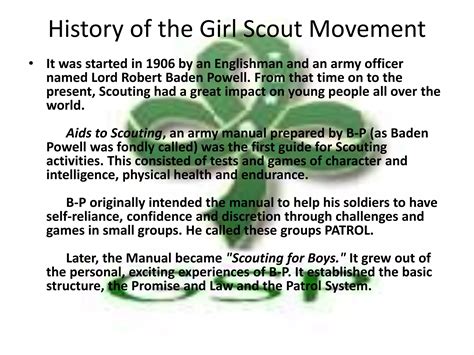 History Of Girl Scout Pptx