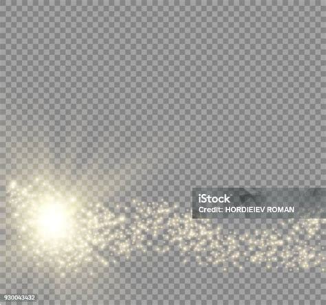 흰색 스파크와 황금 별 반짝 특별 한 조명 효과 투명 한 배경 벡터 반짝입니다 크리스마스 추상 패턴입니다 스파클링 마술 먼지 입자 0명에 대한 스톡 벡터 아트 및 기타