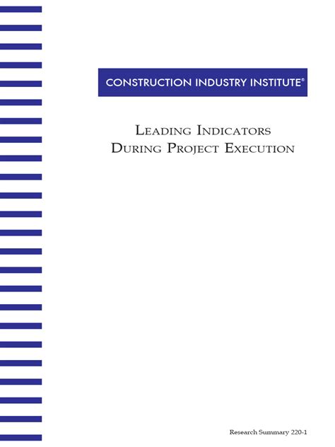 220 1 Leading Indicators Execution Phase Pdf Risk Safety
