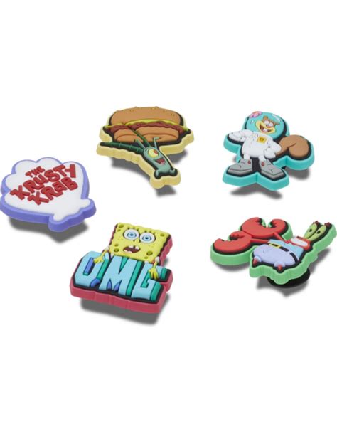 Crocs Spongebob 5 Pack Jibbitz David Jones