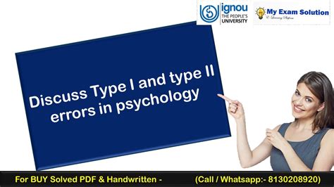 Discuss Type I And Type Ii Errors In Psychology My Exam Solution