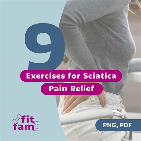 Exercise Plan For Sciatica Pain Relief Digital Printable Back Pain