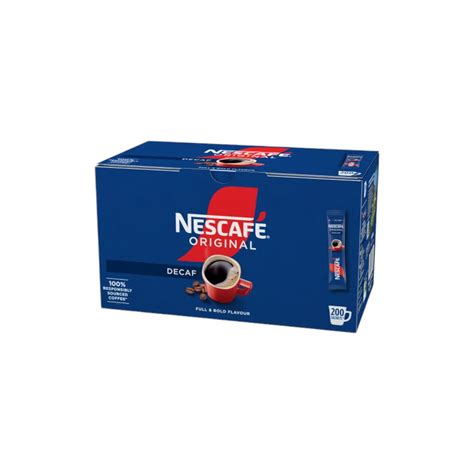 Nescafe Original Decaf Instant Coffee Sachets 200 X 18g Sticks